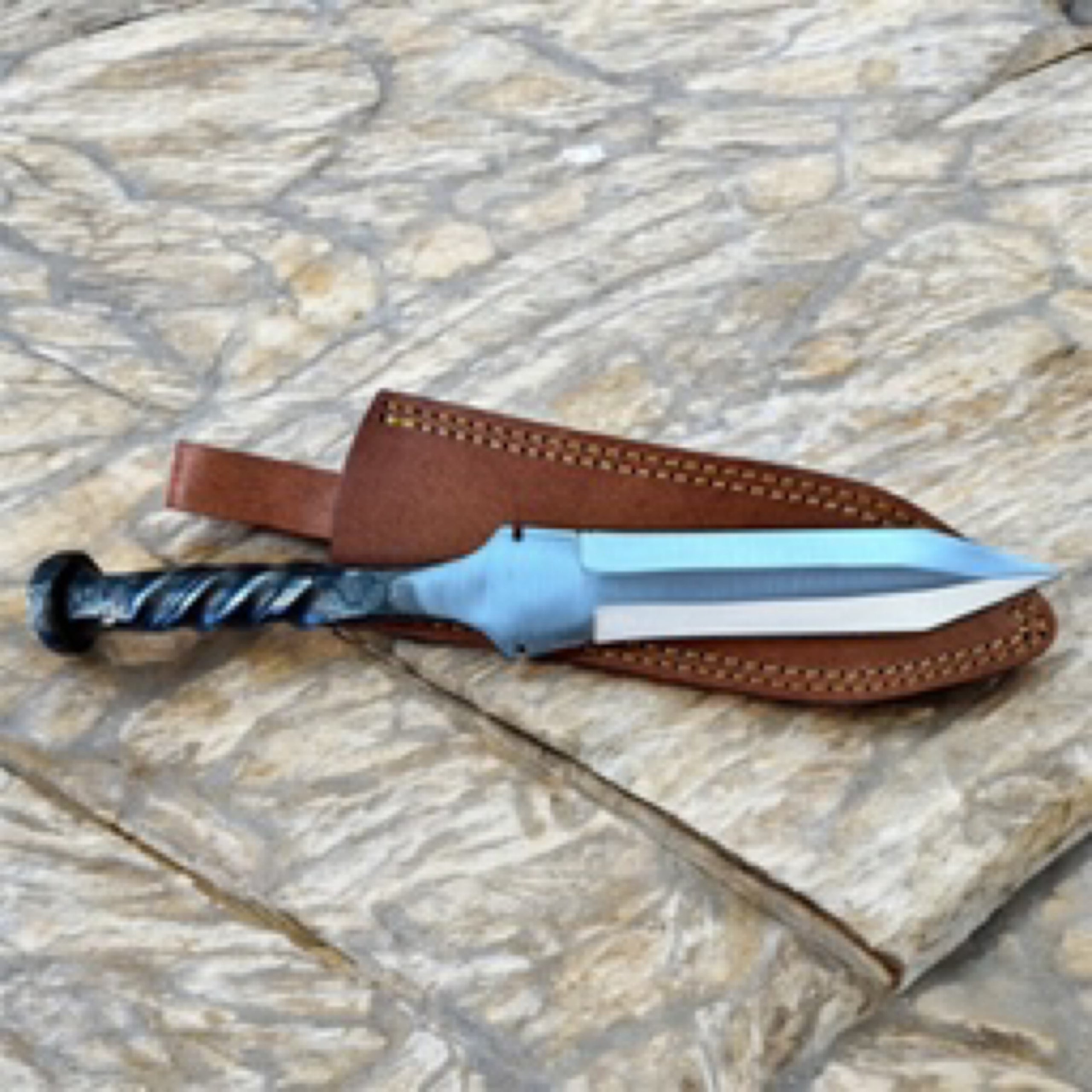 Hand-Forged Railroad Spike Dagger | Calimore Creations